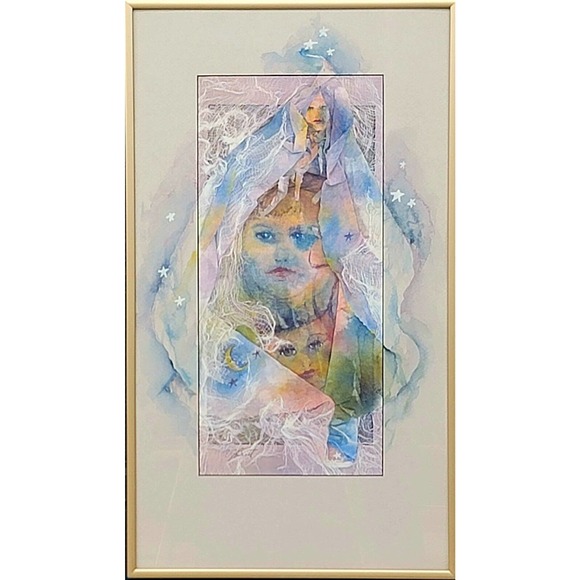 Art | Original Doris Britt Watercolor Painting Hand Signed In Pristine ...
